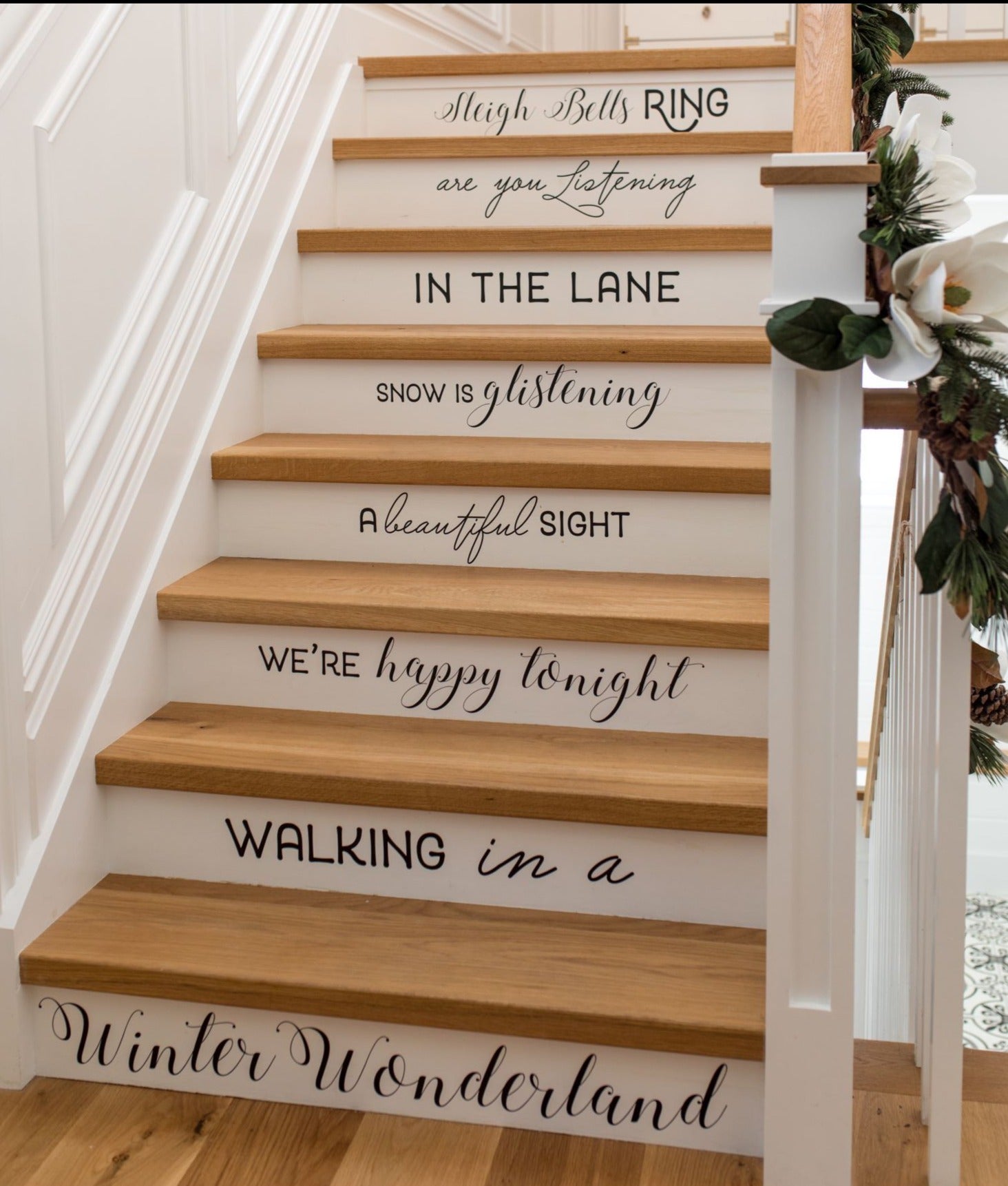 Christmas Stair Decal - Winter Wonderland – Curated Walls