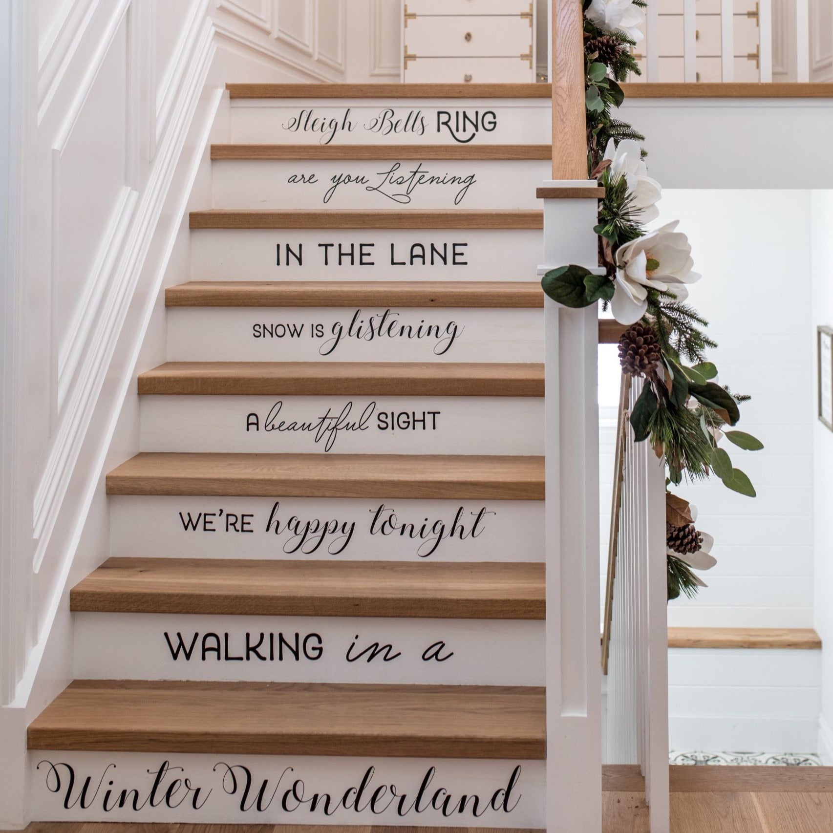 Christmas Stair Decal - Winter Wonderland – Curated Walls