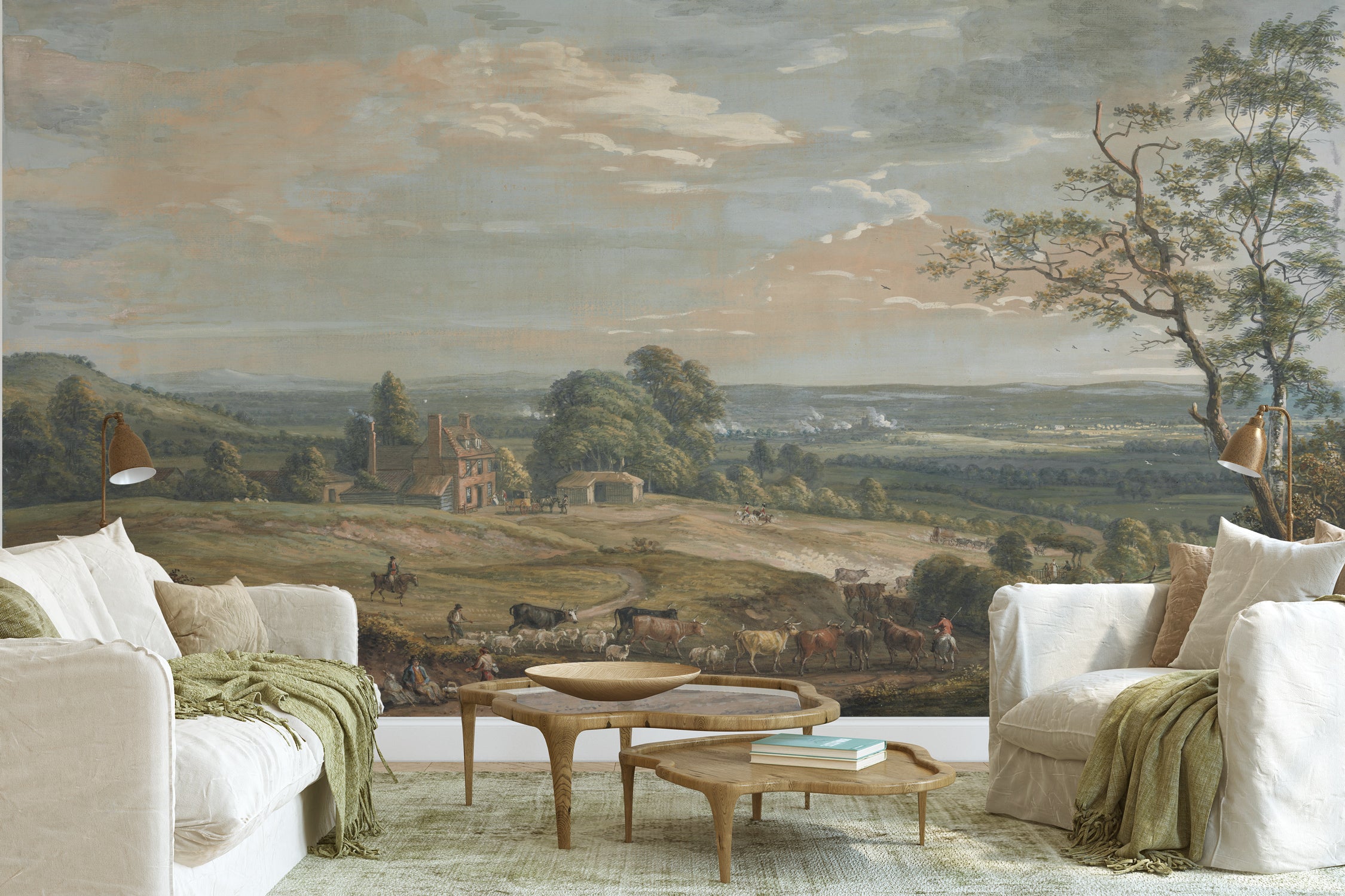 Maidstone Views, English countryside Mural Wallpaper – Curated Walls