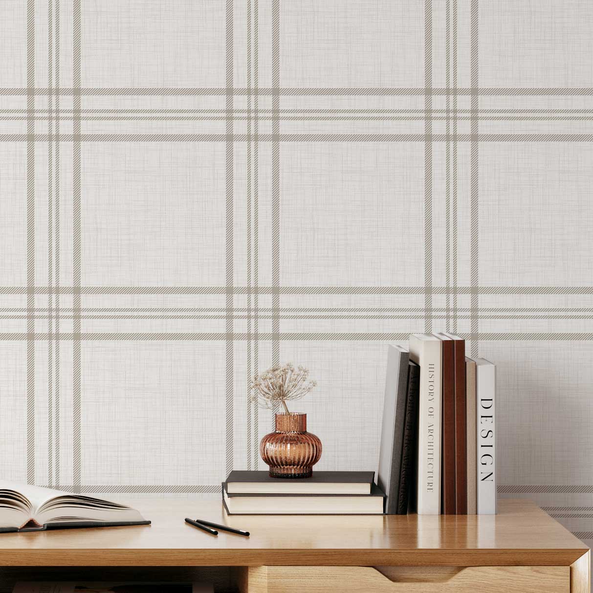 Simplified Plaid – Curated Walls